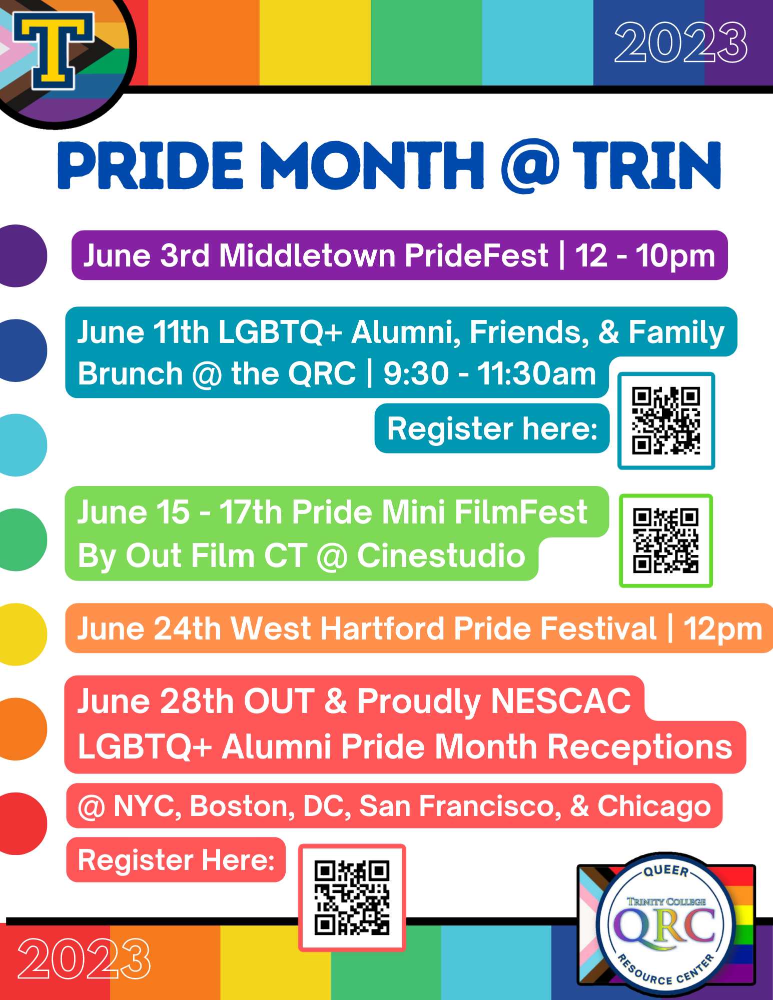 Upcoming LGBTQ+ Trinity Events - Queer Resource Center