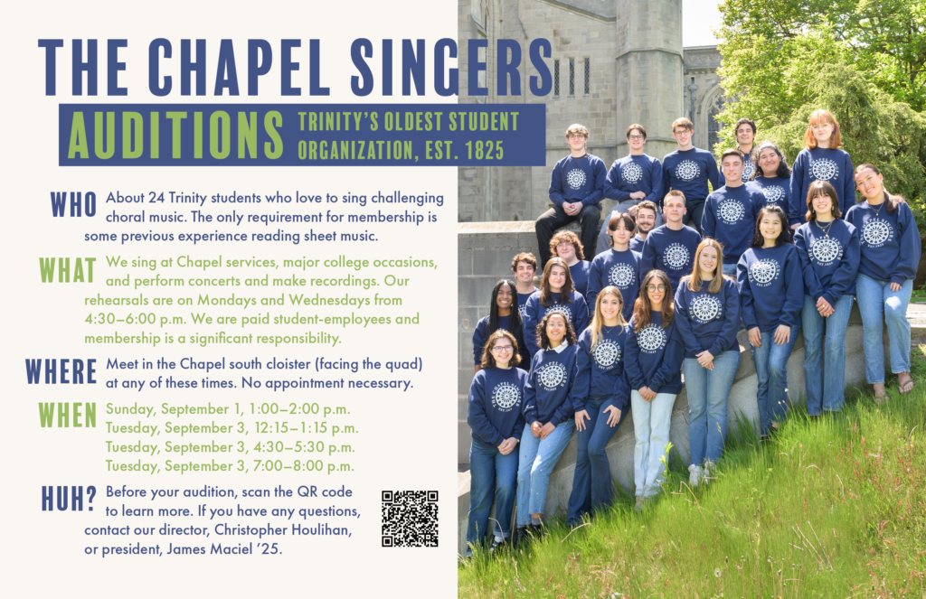 Audition for The Chapel Singers - Spiritual and Religious Life