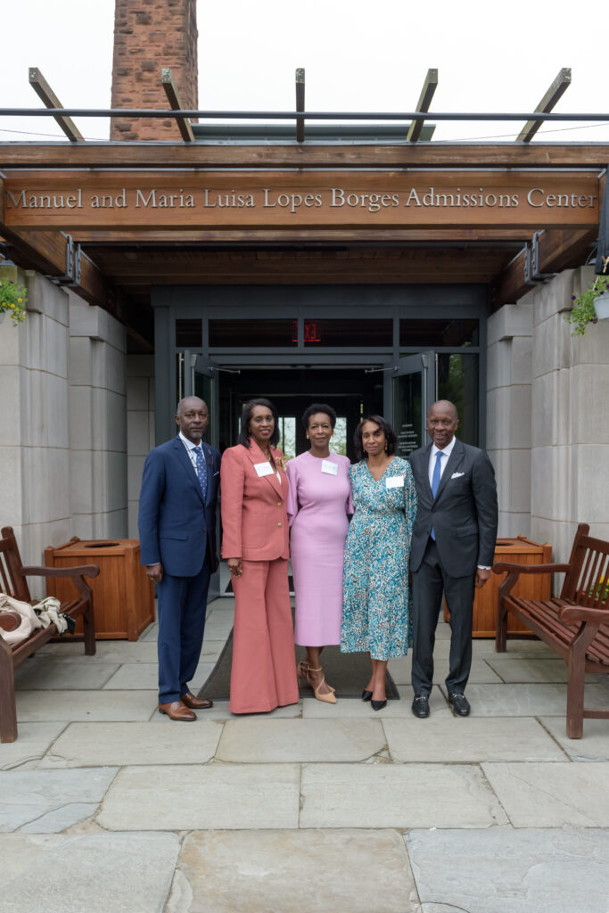 The Manuel and Maria Luisa Lopes Borges Admissions Center Honors ...