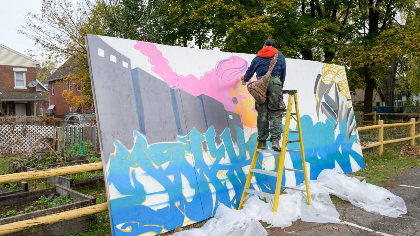 Graffiti Artists from Two Nations Collaborate at Trinity College ...