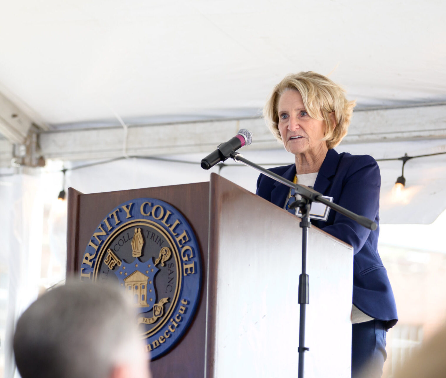 Athletic Center Expansion Celebrated with Beam Signing | Trinity College